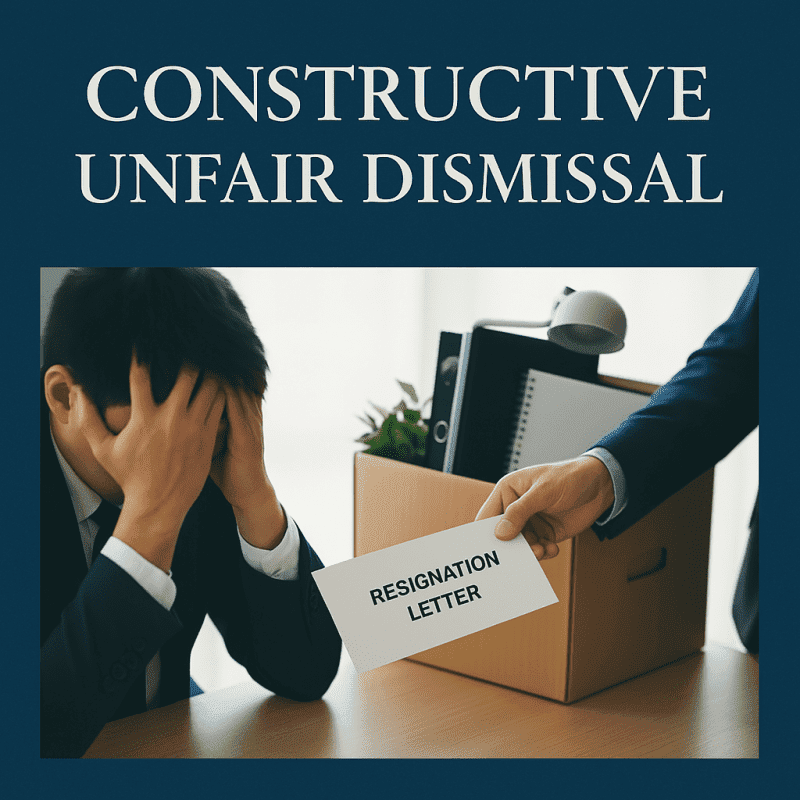 Constructive Unfair dismissal explained | key cases